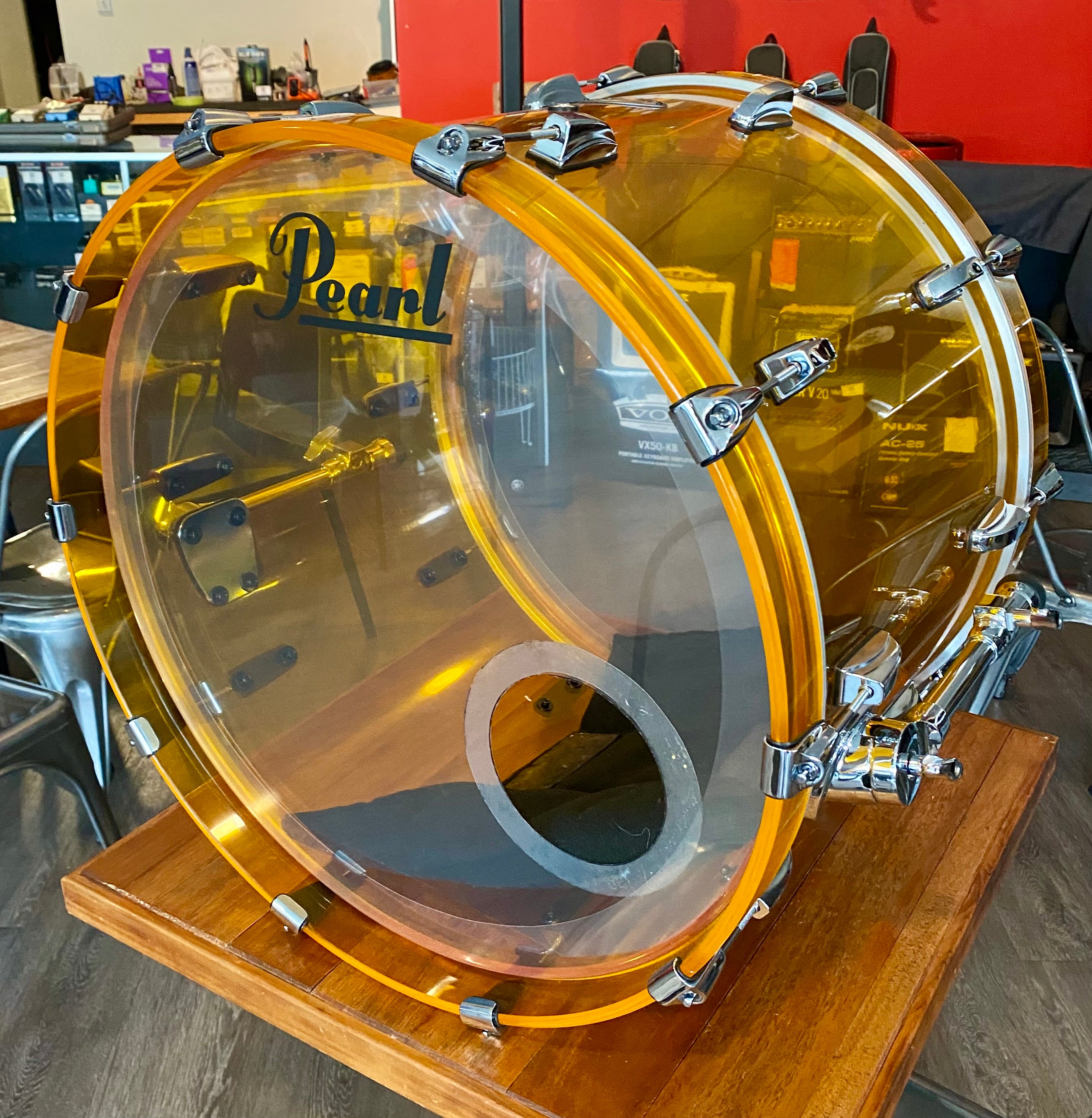 Pearl Crystal Beat Shell Pack & Snare Drum STH1465AL with Tom Stand Us ...